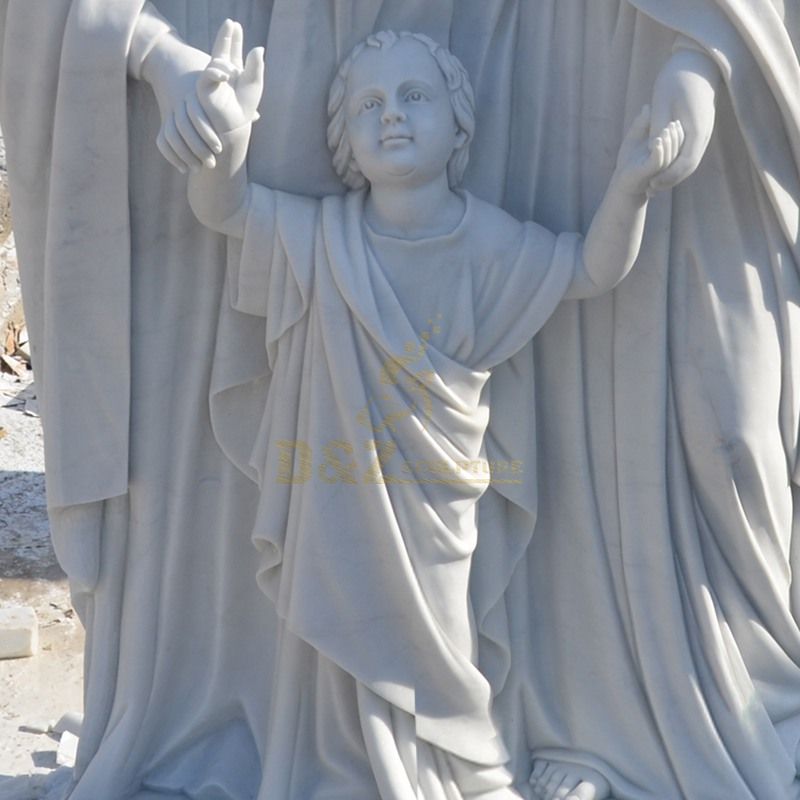 Life Size Stone Jesus Statue Natural Marble Holy Family Sculpture