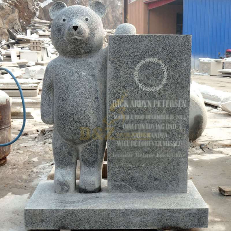 Cemetery Granite Baby Teddy Bear Headstones